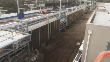 ASKIN Volcore Acoustic wall for Rosanna Station; effective noise reduction